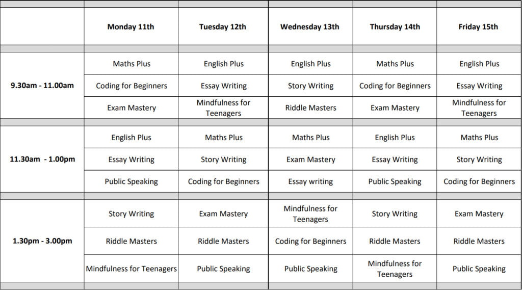 Dr Study master class holiday program | Dr Study Learning